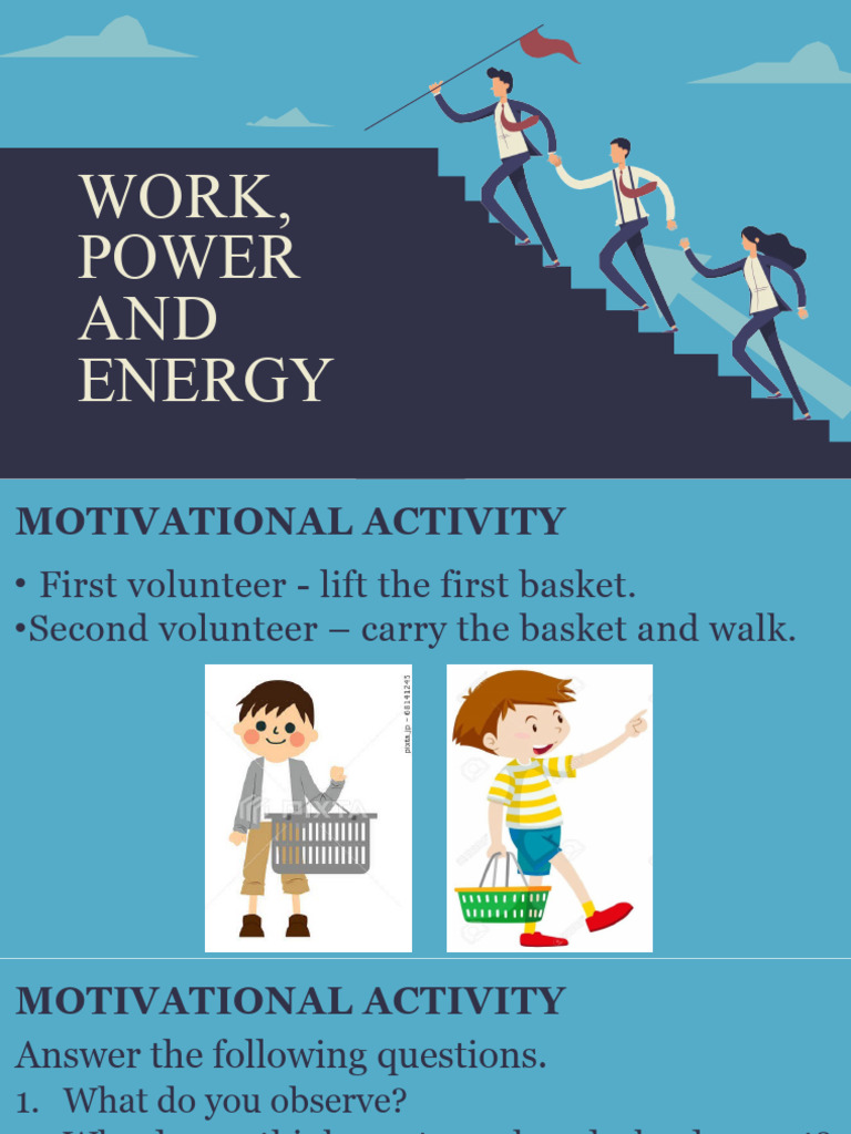 Work, Power, and Energy | PDF | Potential Energy | Power (Physics)