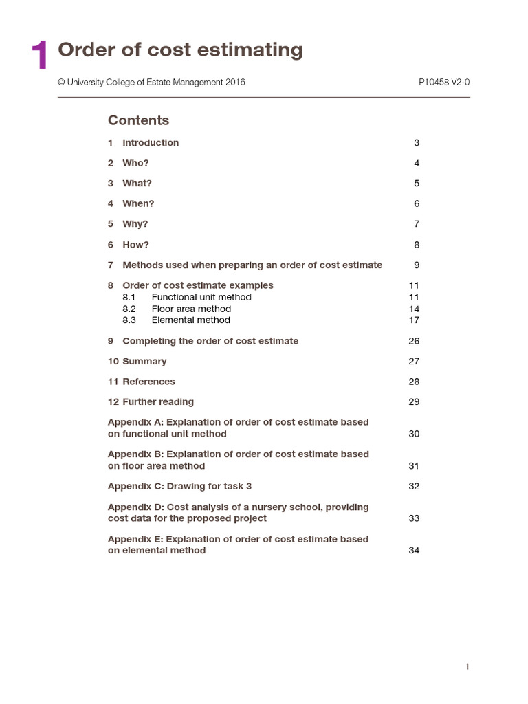 Paper 10458 v2-0 - Order of Cost Estimating | PDF