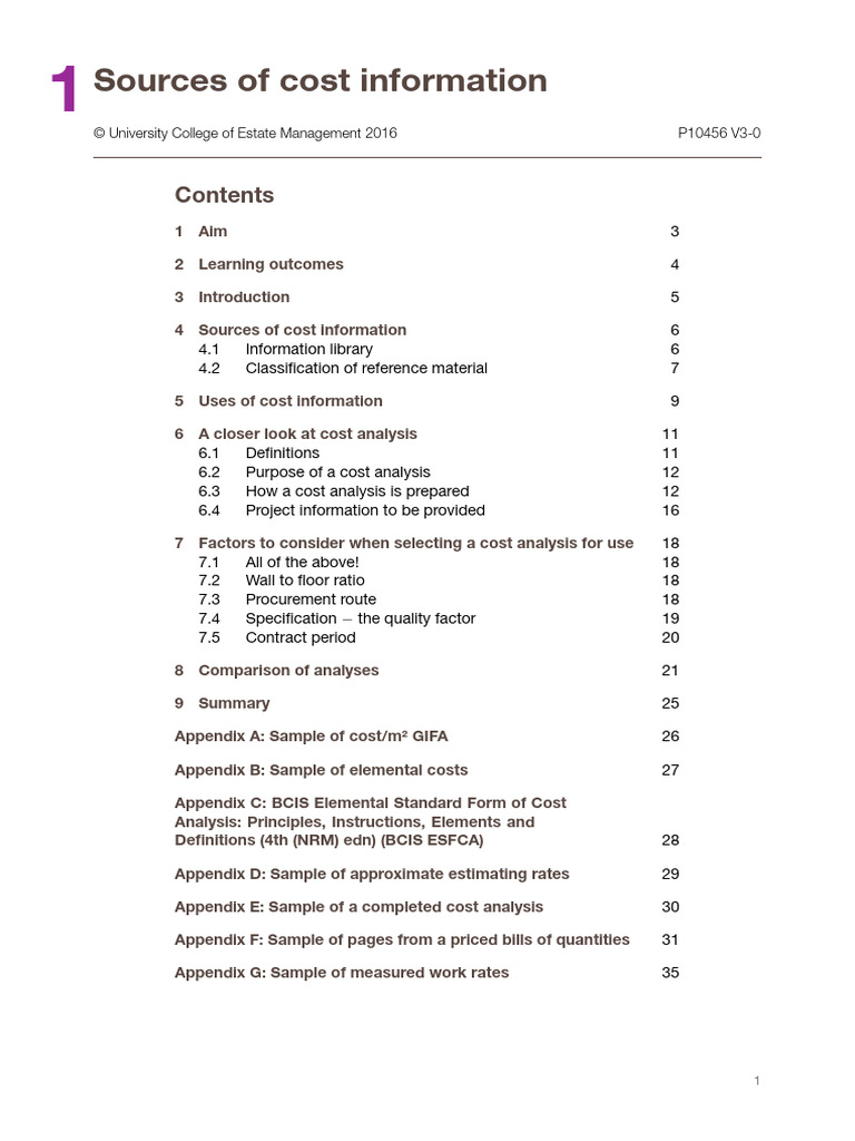 Paper 10456 v3-0 - Sources of Cost Information | PDF | Cost–Benefit ...