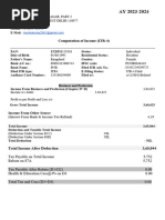 Income Tax Computation Format 2022-23 | PDF | Government | Public Finance