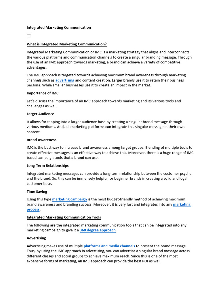 5th Unit | PDF | Marketing | Marketing Communications