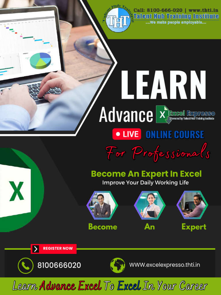 Advance Excel Expresso Brochure-THTI-Kol | PDF | Microsoft Excel | Computing