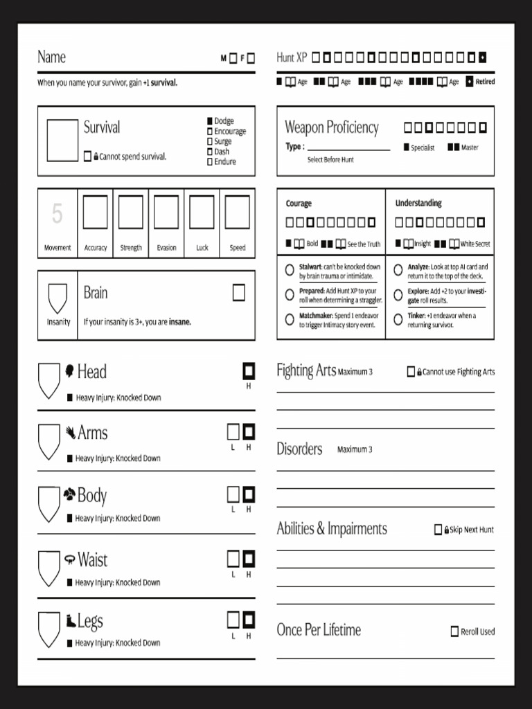 Final Character Sheet 16 | PDF