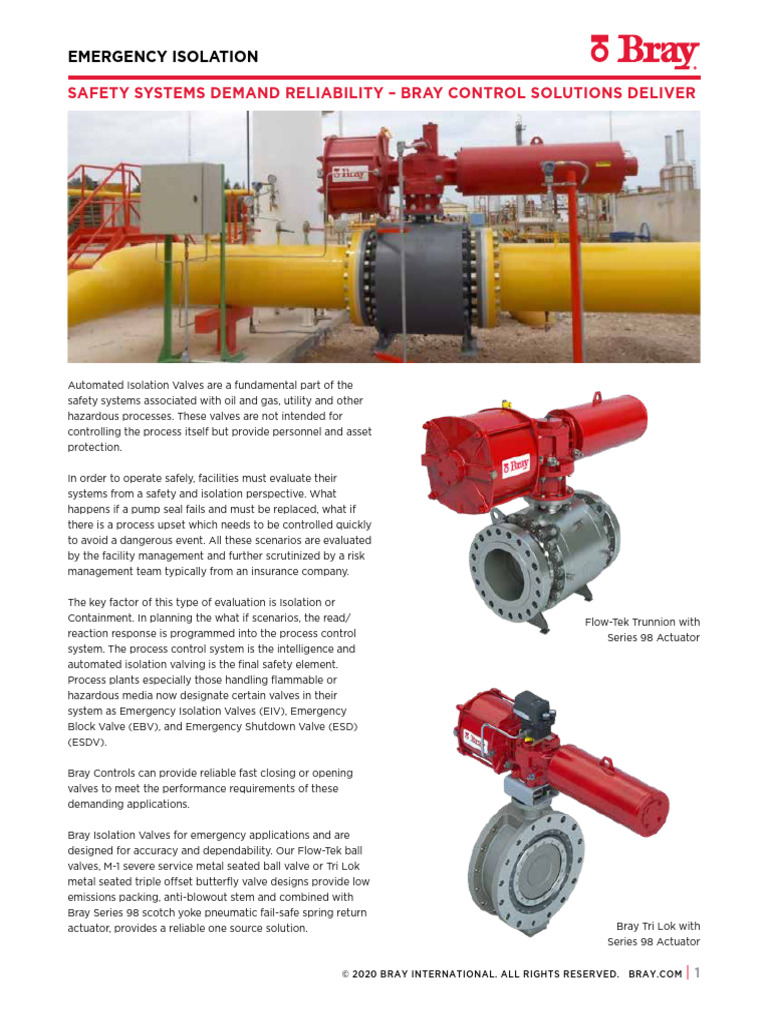 emergency-isolation | PDF | Valve | Pump