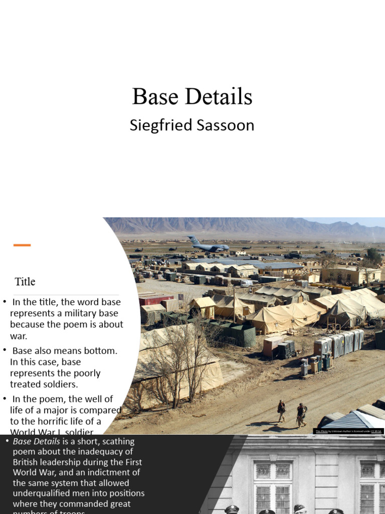 Base Details Siegfried Sassoon Pdf Satire