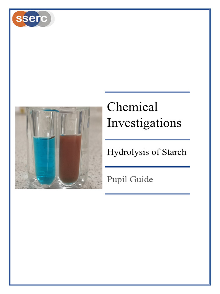 Int2 PPA2 3 Hydrolysis of Starch Pupil | PDF | Hydrolysis | Starch
