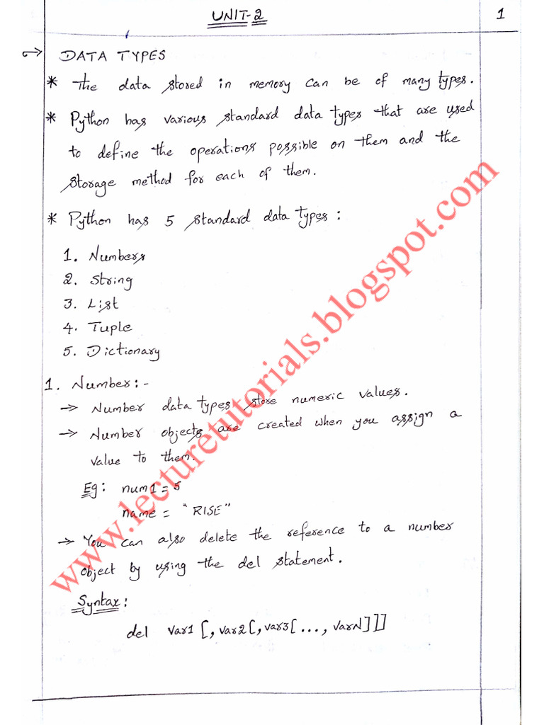 Python Unit 2 r16 | PDF
