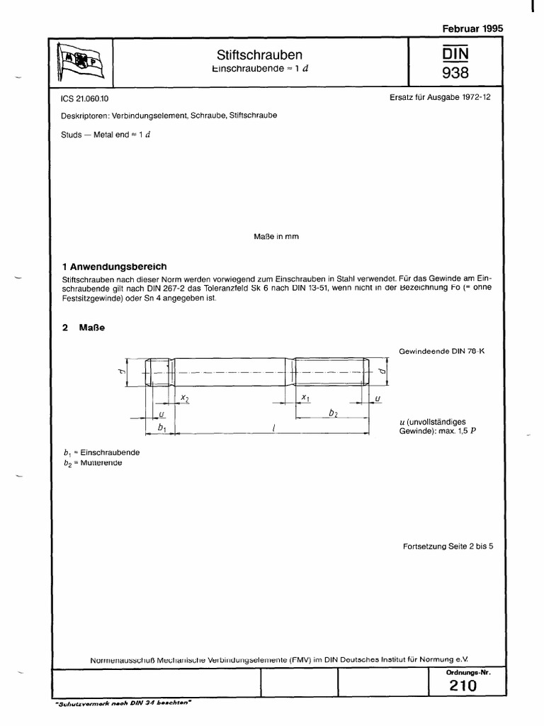 Din 938 | PDF