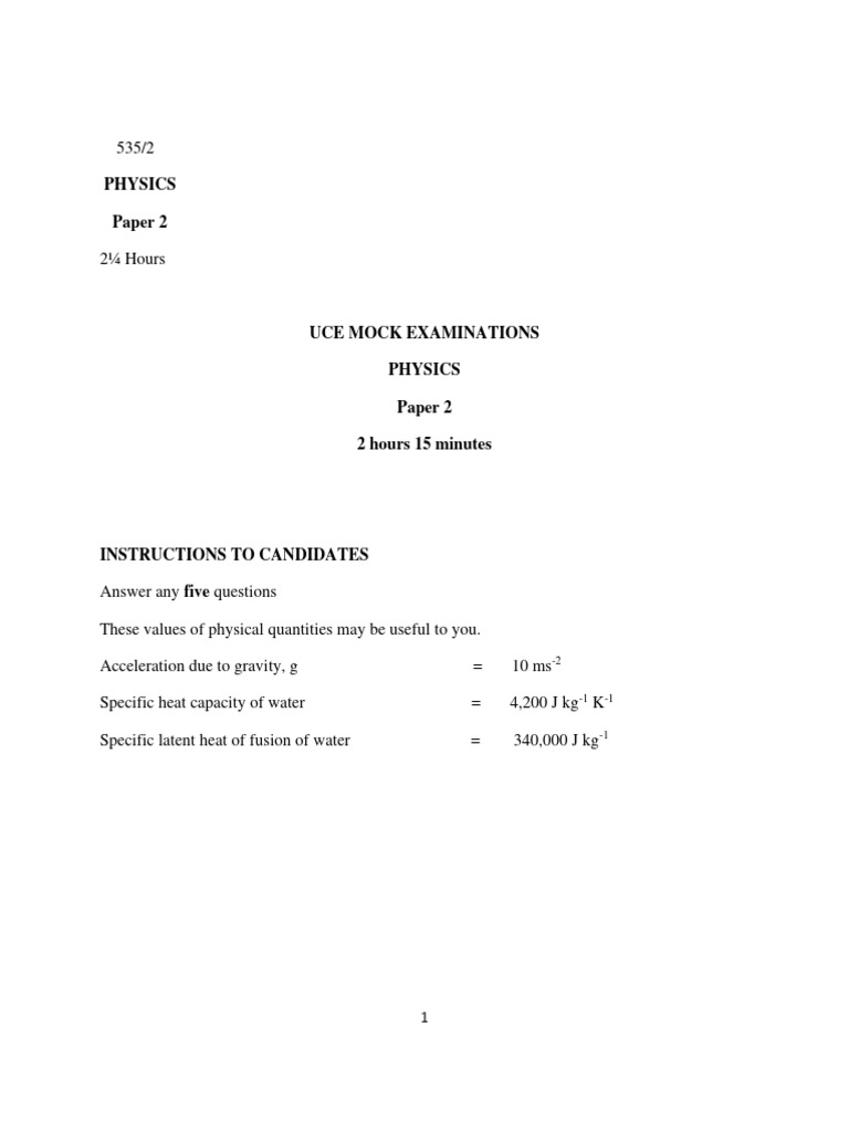 S4 Physics P2 | PDF | Heat | Electrical Resistivity And Conductivity