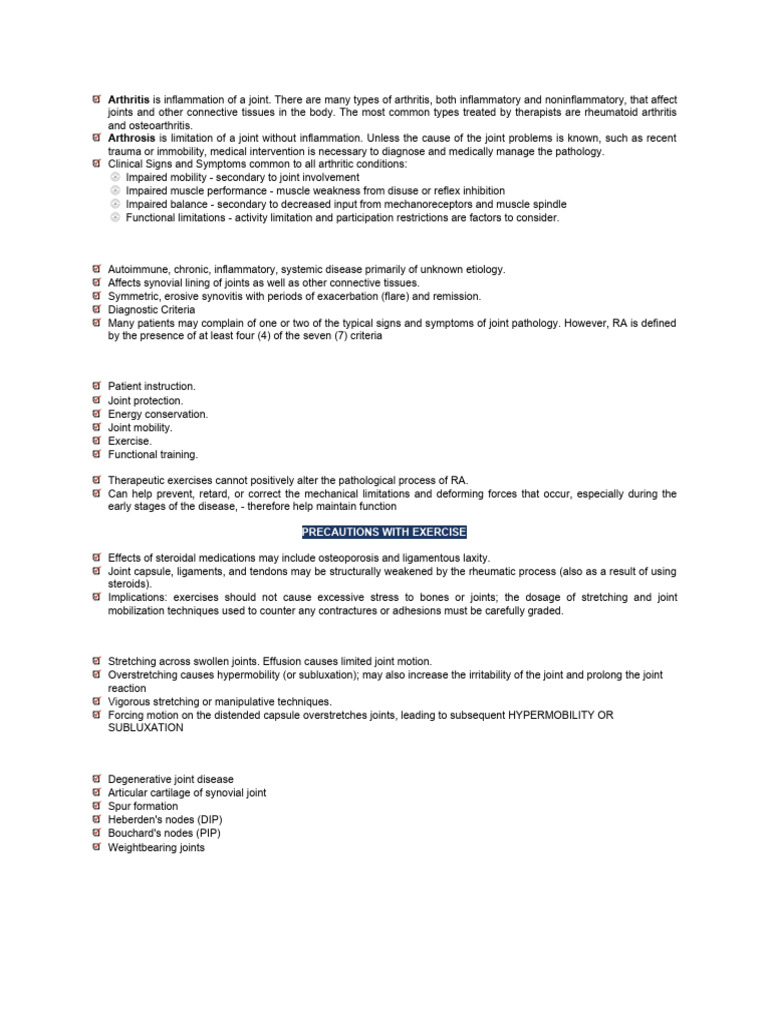 THERA2 | PDF | Arthritis | Joint