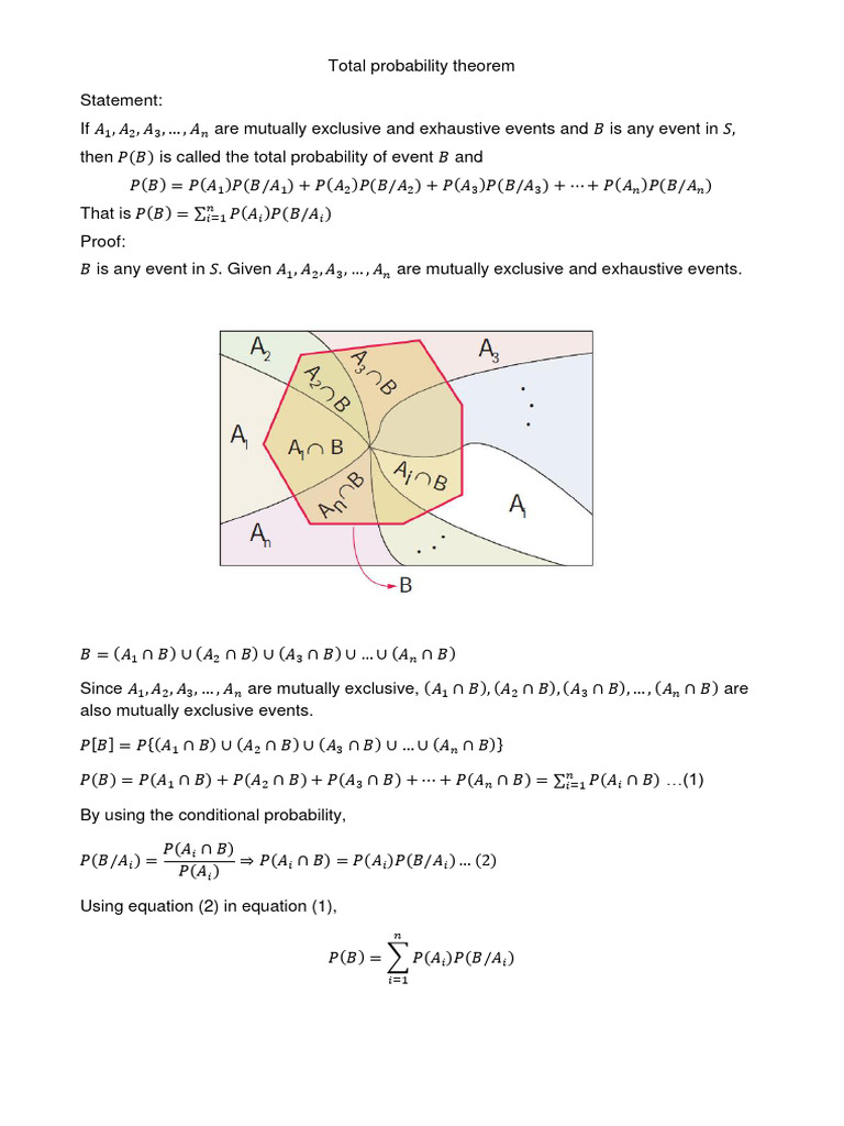 6 Total Probability Theorem and Bayes Theorem | PDF | Probability ...