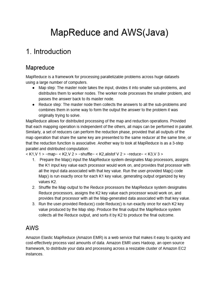 Lab5 Mapreduceandaws Pdf Map Reduce Apache Hadoop