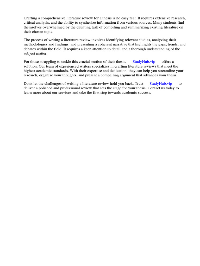 Review of Related Literature in Thesis | PDF | Thesis | Critical Thinking