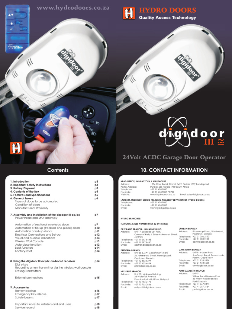 Digidoor III Installation | PDF | Door | Telephone