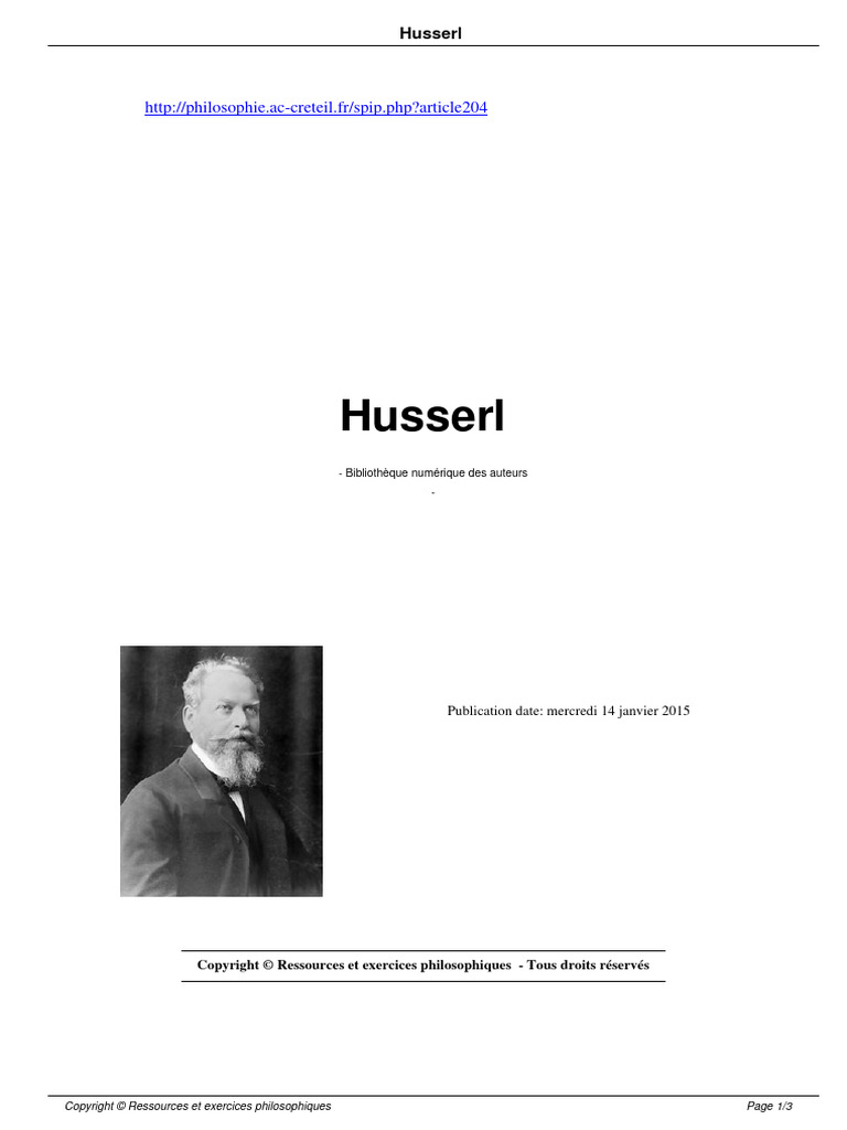Husserl A204-10 | PDF | Edmund Husserl | Phénoménologie (Philosophie)