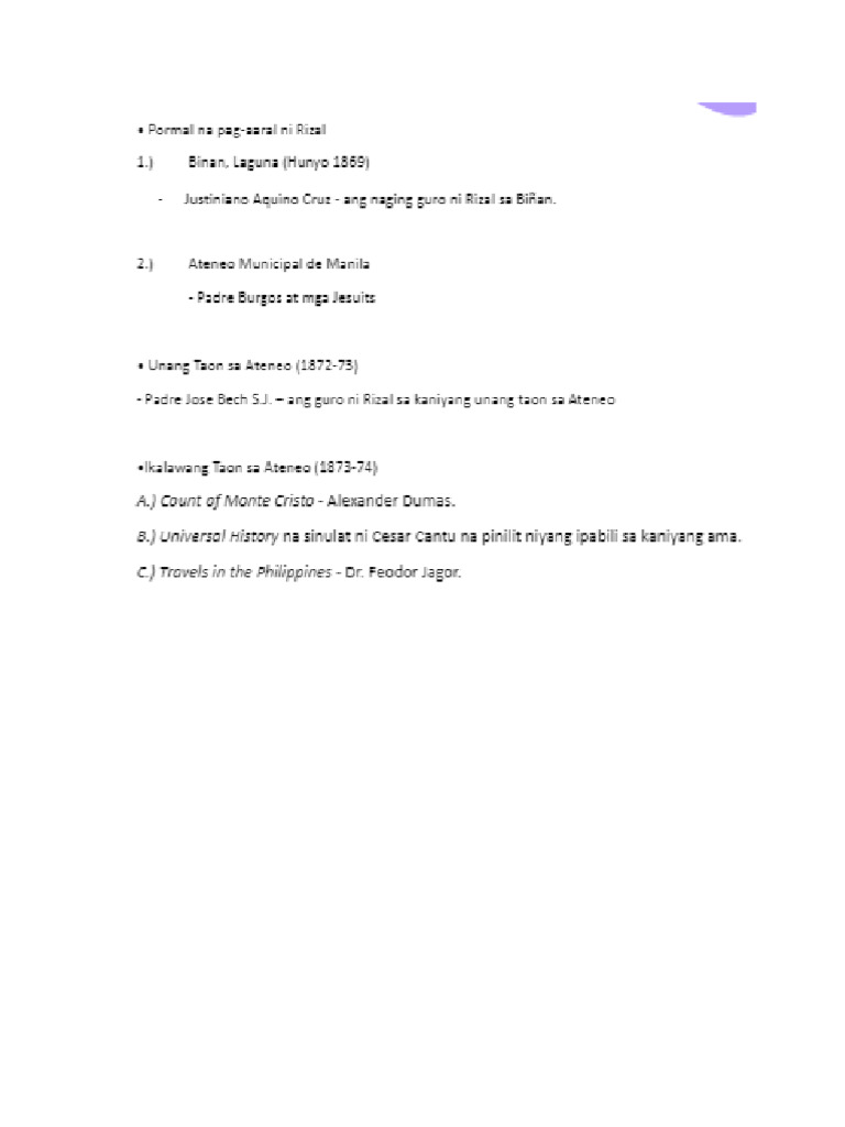 Paaralan Ni Rizal | PDF