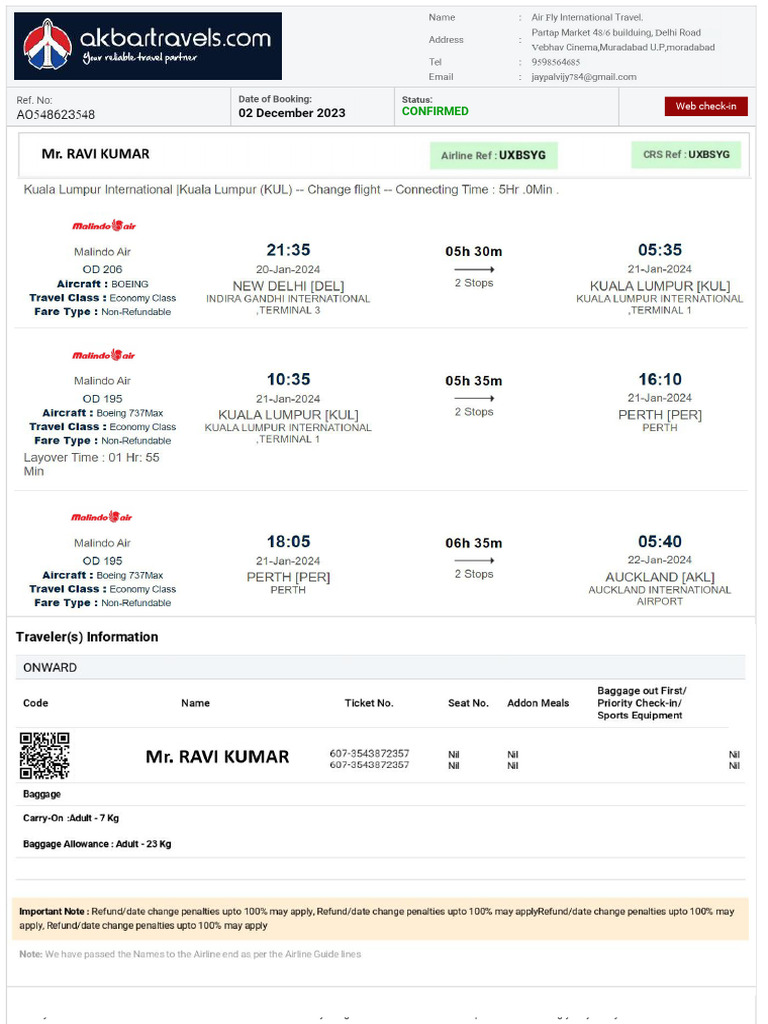 RAVI KUMAR | PDF | Aviation | Transport