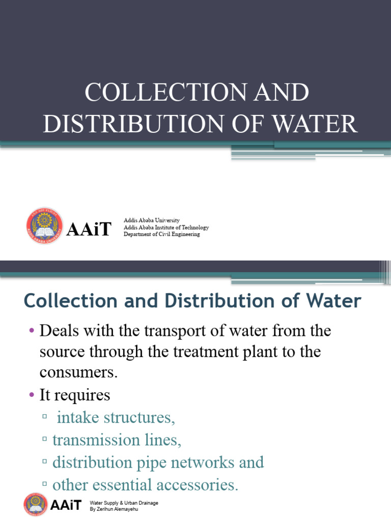 Water Collection and Distribution Systems | PDF | Pump | Water Supply