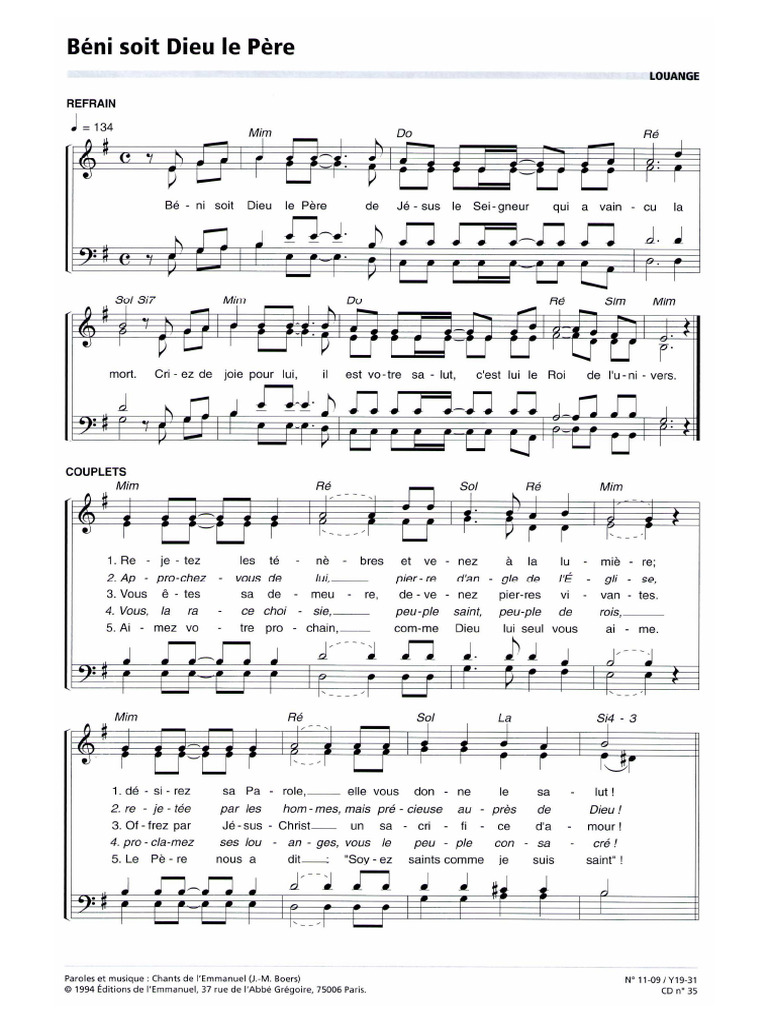 Beni_soit_Dieu_le_Pere | PDF
