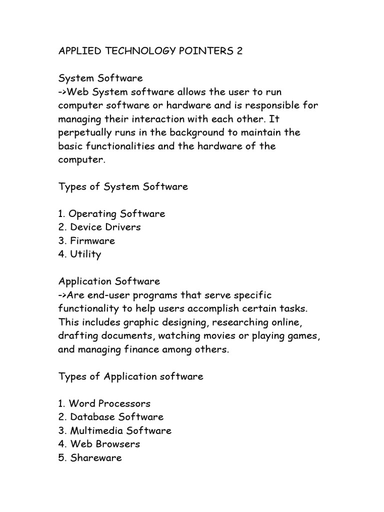 Applied Technology Pointers 2 | PDF | Software | Application Software