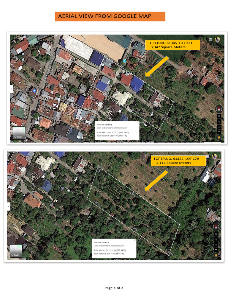 Aerial View: Lots 221 & 179 Maps | PDF