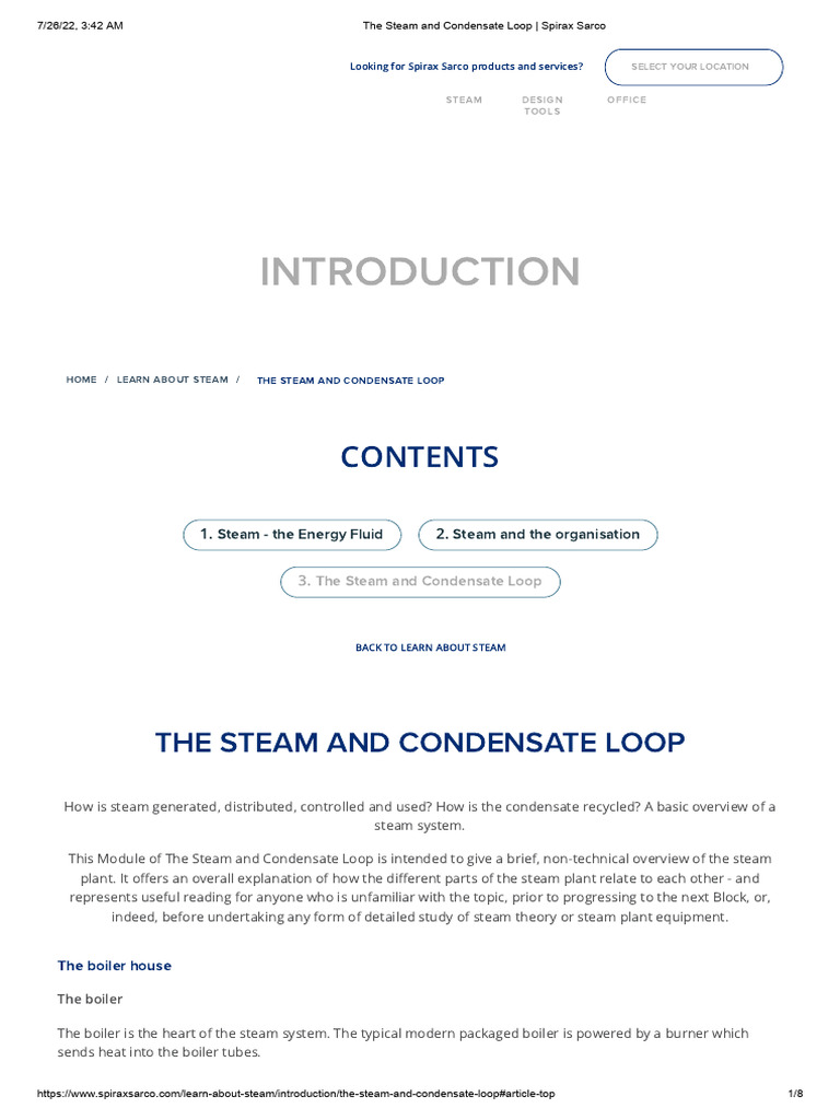 27 July - The Steam and Condensate Loop - Spirax Sarco | PDF | Boiler ...