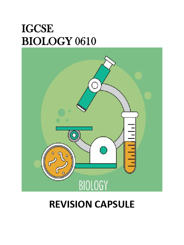 IGCSE biology revision capsule | PDF | Digestion | Heart