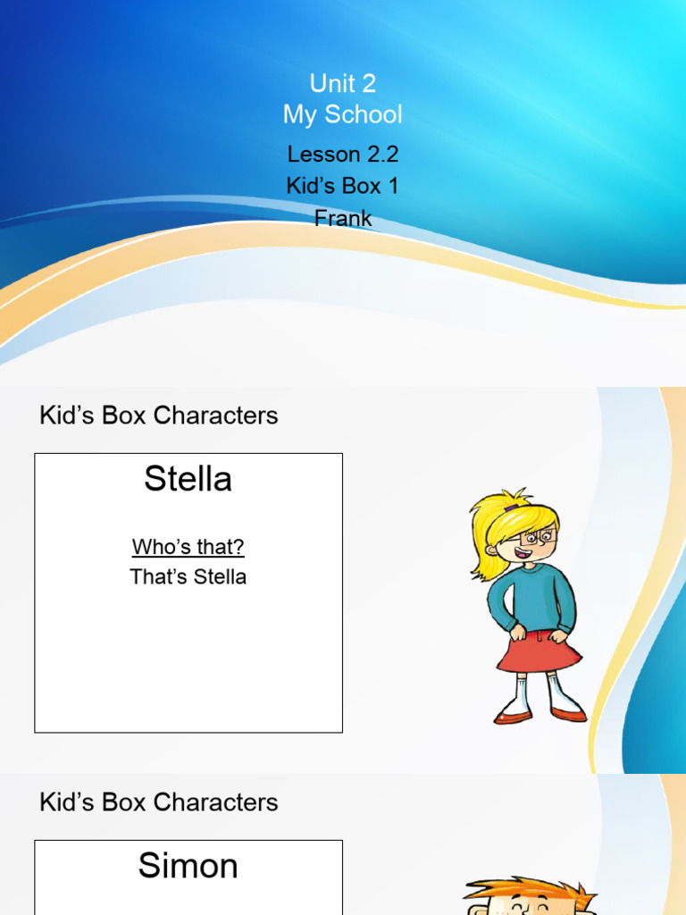 Unit 2 - My School 2.2 | PDF