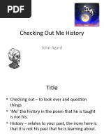 Analyzing Agard's "Checking Out Me History" | PDF | Poetry | Slavery