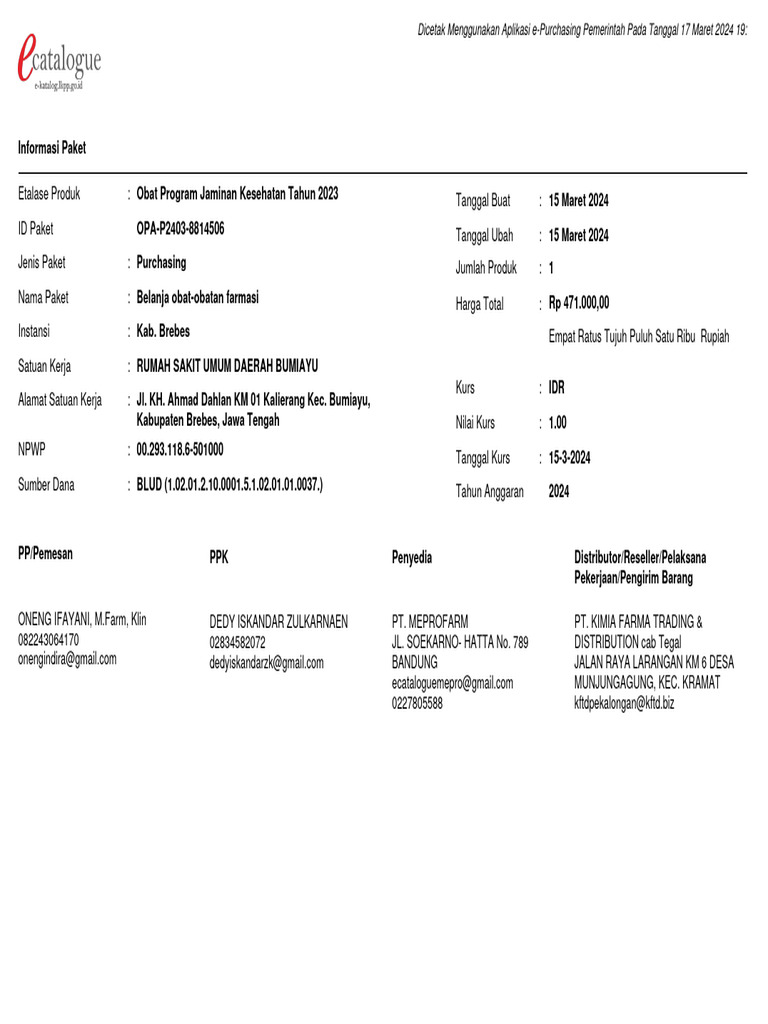 Cetak Pesanan OPA-P2403-8814506 | PDF