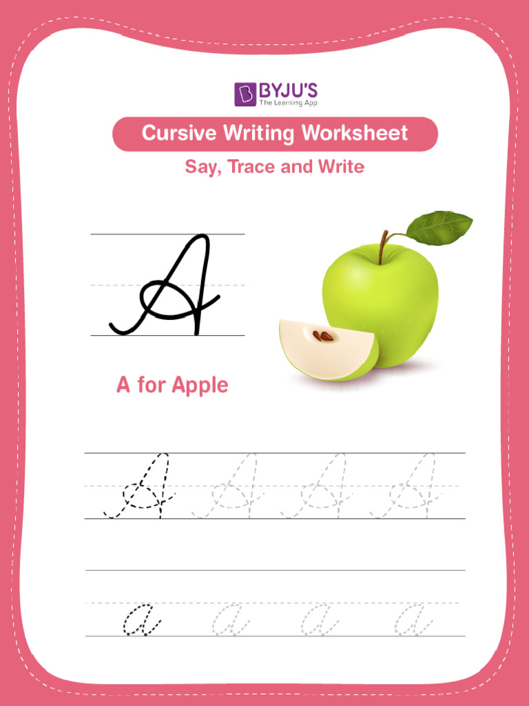 Cursive-Letter-A-04 | PDF