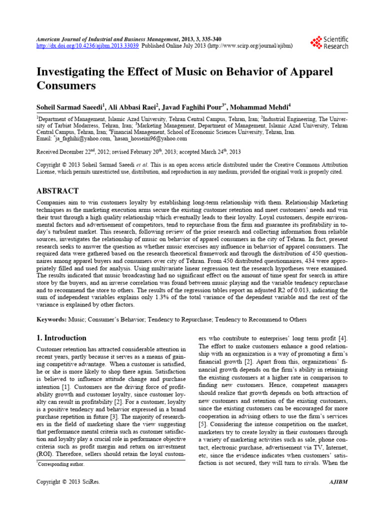 MUSIC | PDF | Coefficient Of Determination | Errors And Residuals