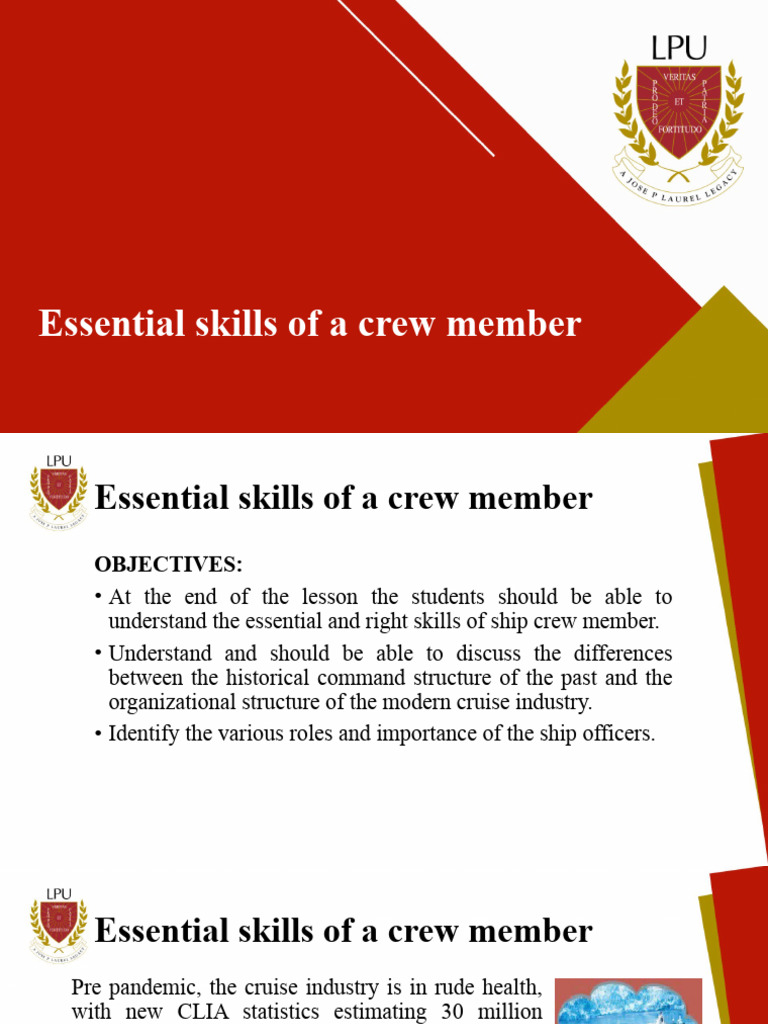 Essential Skills for Cruise Ship Crew | PDF | Waiting Staff | Cruise Ship