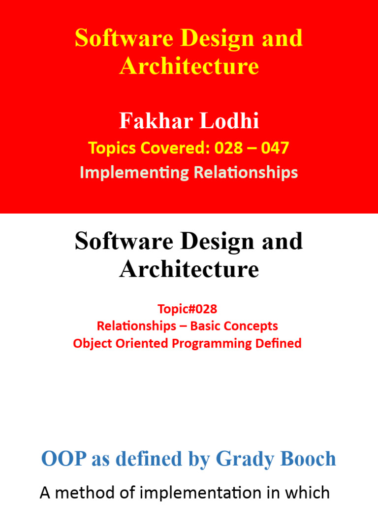 Software Architecture Design Pdf Class Computer Programming Inheritance Object Oriented