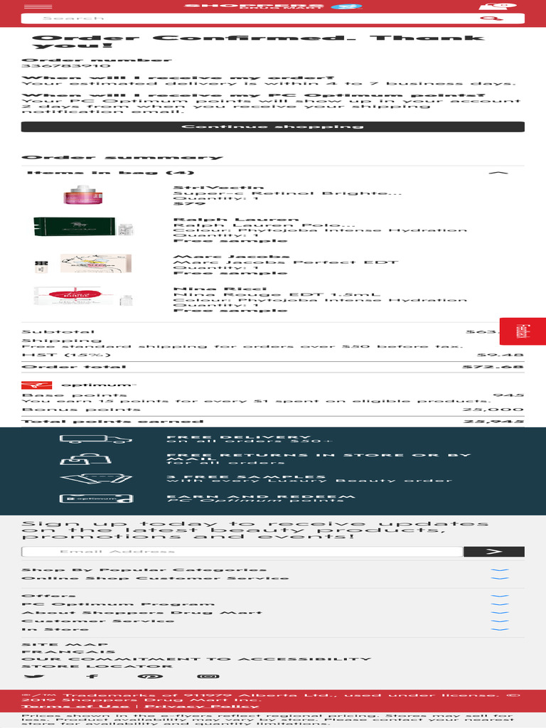 Order Confirmation | PDF