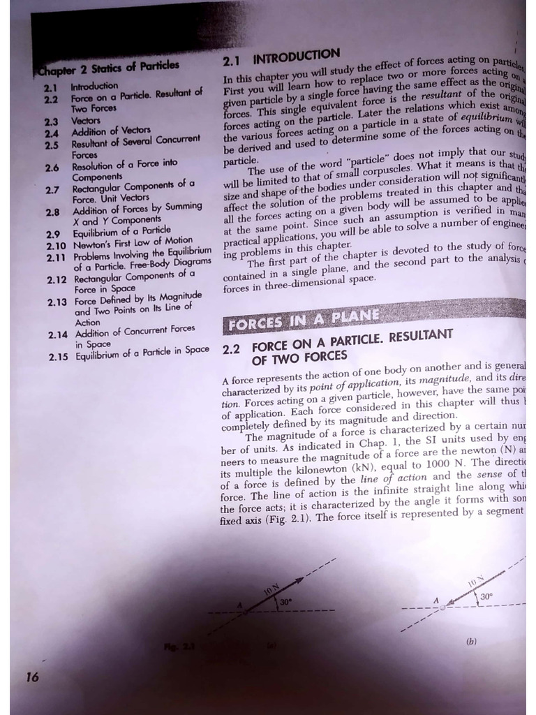 Mechanics Chapter 2 | PDF