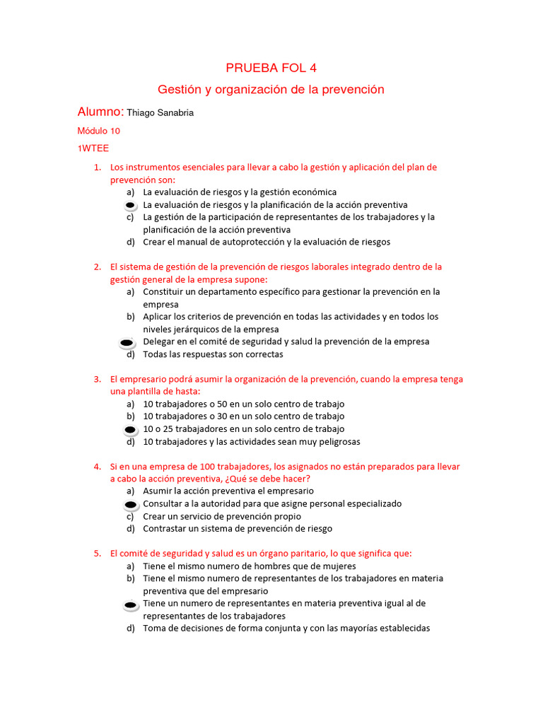 Gestión de Prevención de Riesgos Laborales | PDF | Business