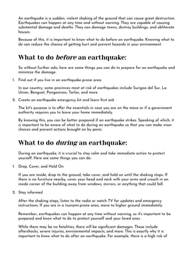 earthquakes | PDF | Earthquakes | Hazards
