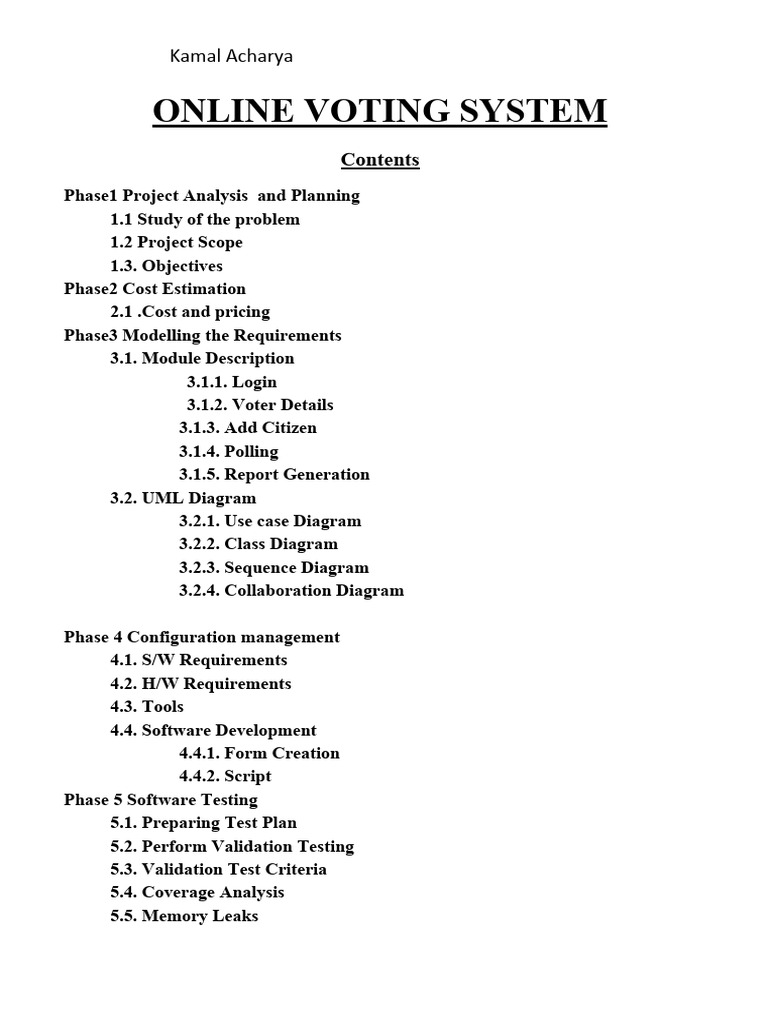 UML Diagrams for Online Voting System | PDF | Use Case | Unified Modeling Language