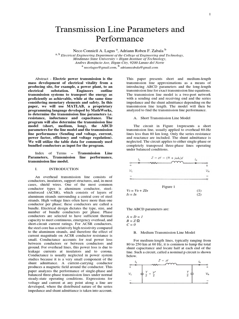 Machine Problem 1 | PDF | Electric Power Transmission | Electrical Engineering