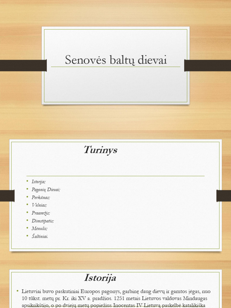 Senovės Baltų Dievai III | PDF
