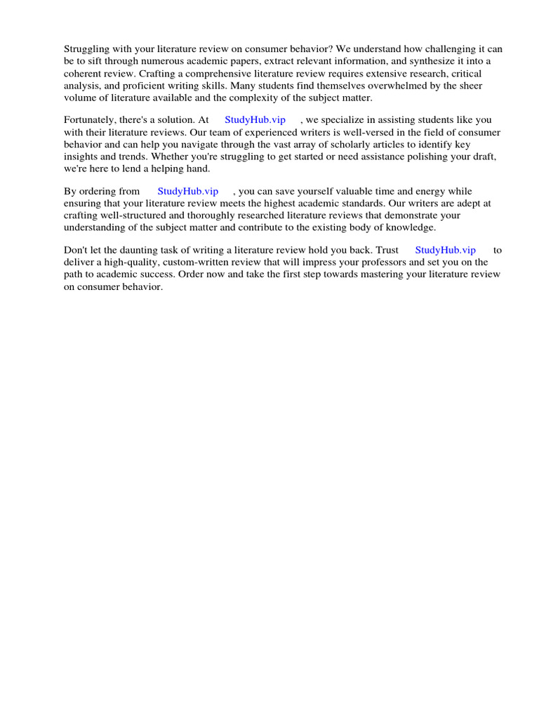 Literature Review Consumer Behaviour Pdf Pdf Consumer Behaviour