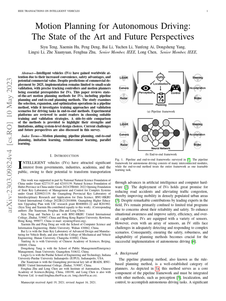 Motion Planning for Intelligent Vehicles | PDF | Simulation ...