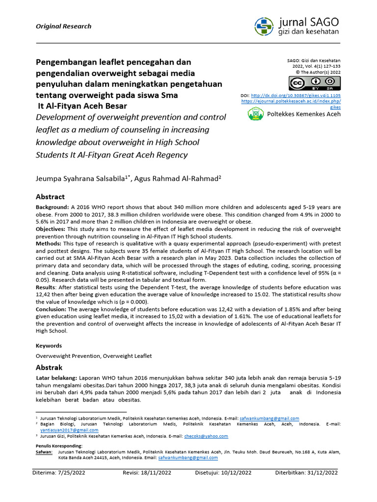 Jurnal Jeumpa | PDF | Methodology | Science