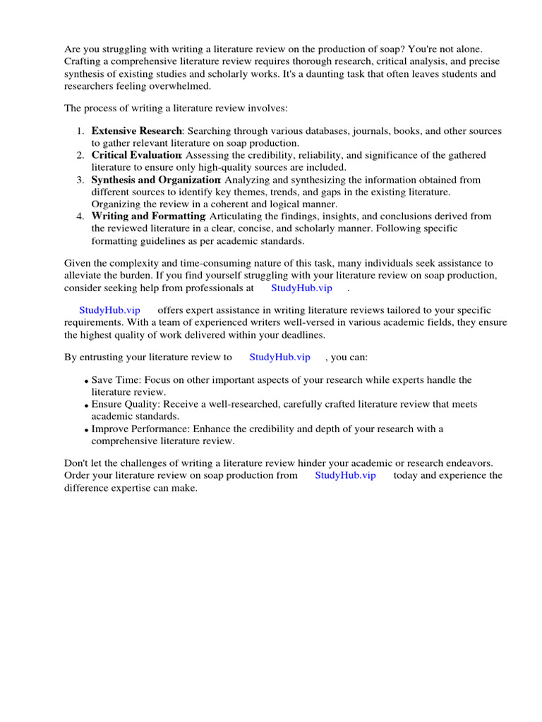 Literature Review On Production of Soap | PDF | Soap | Sodium Hydroxide