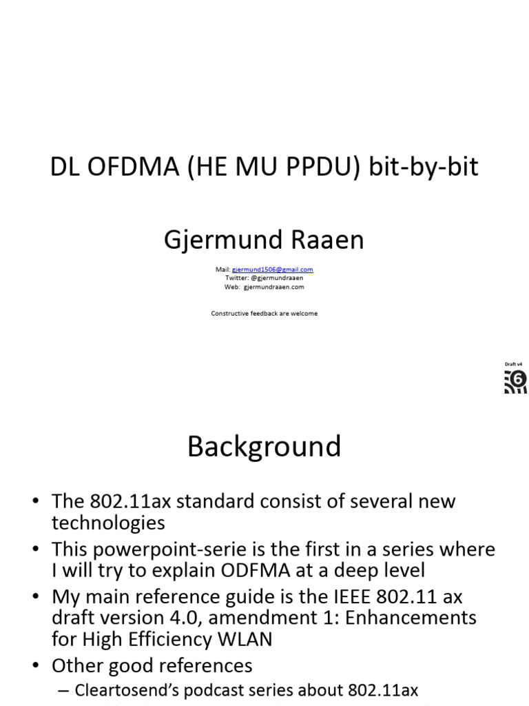 HE MU PPDU in 802.11ax Explained | PDF | Orthogonal Frequency Division ...