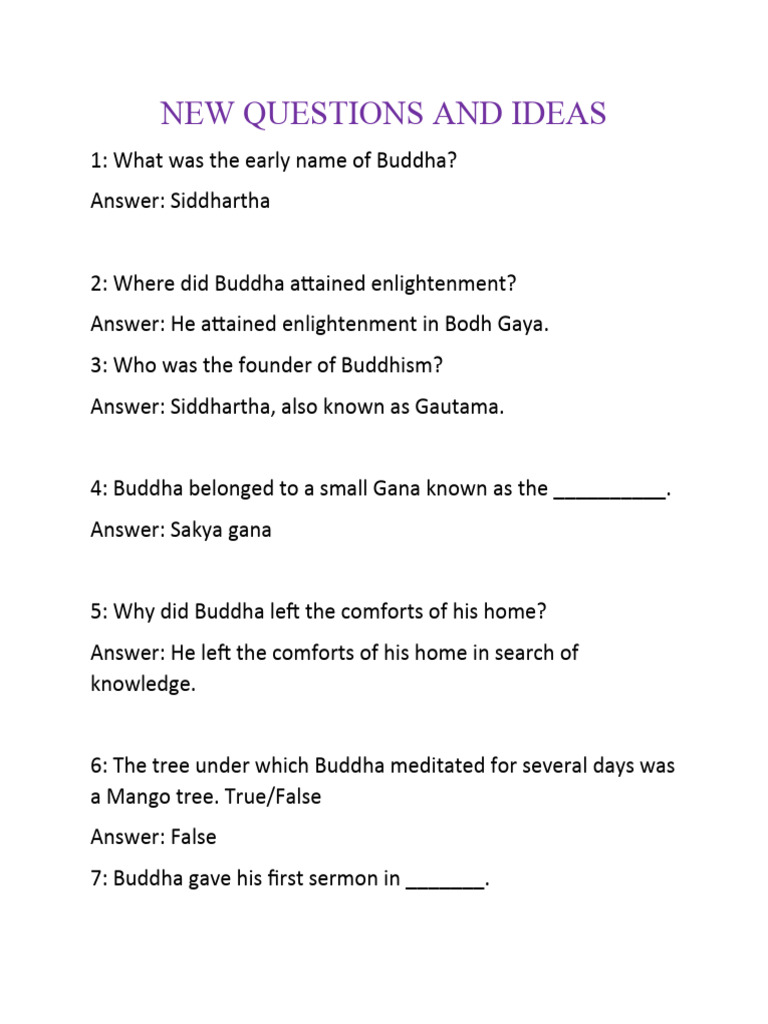 New Questions and Ideas | PDF | Nāstika | Āstika