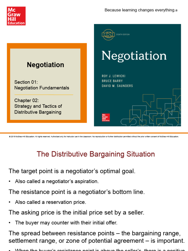 Lewicki 8 e Chapter 02 | PDF | Negotiation | Bargaining