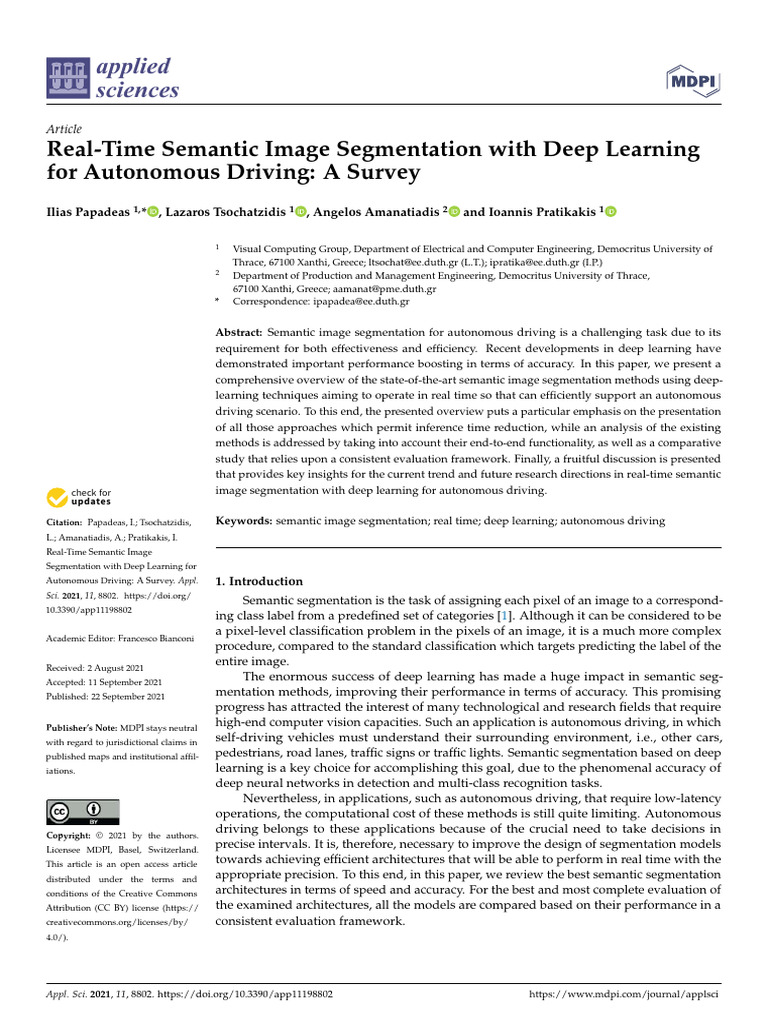 Applsci 11 08802 - Compressed | PDF | Image Segmentation | Deep Learning
