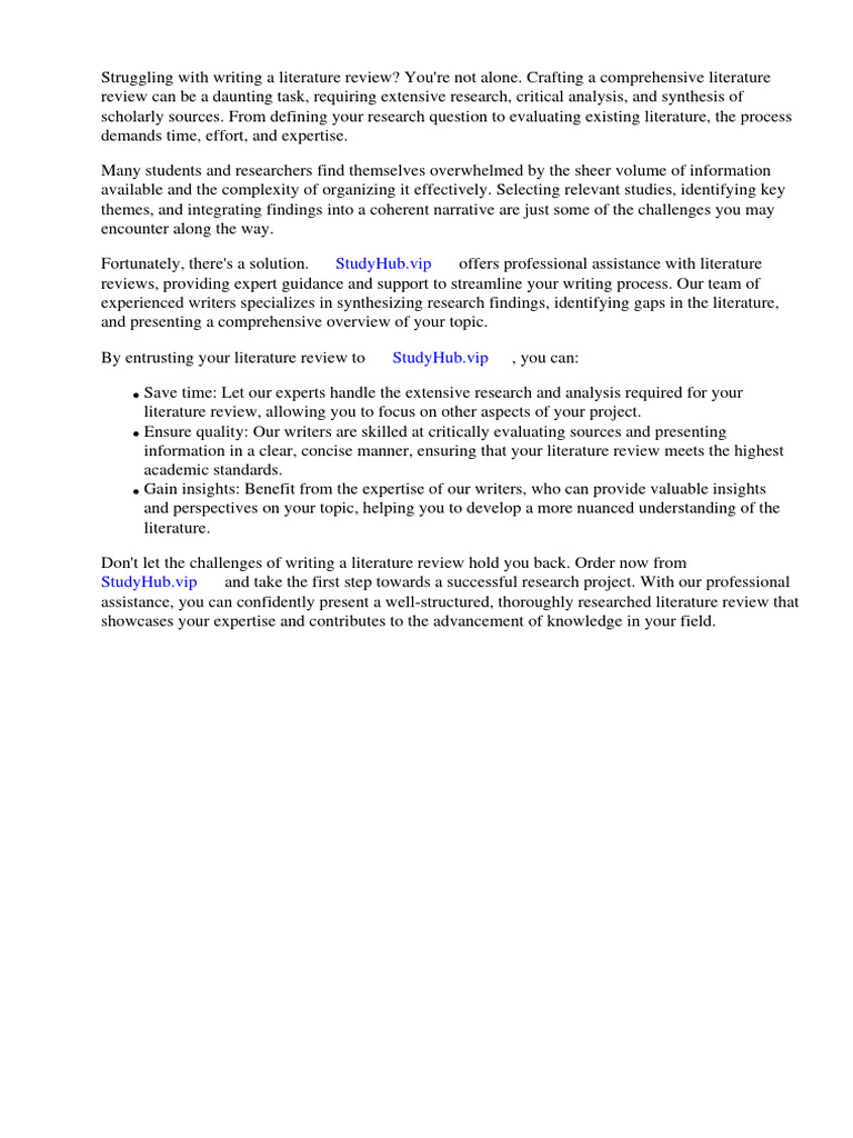 Literature Review Summary Example | PDF | Citation | Literature Review
